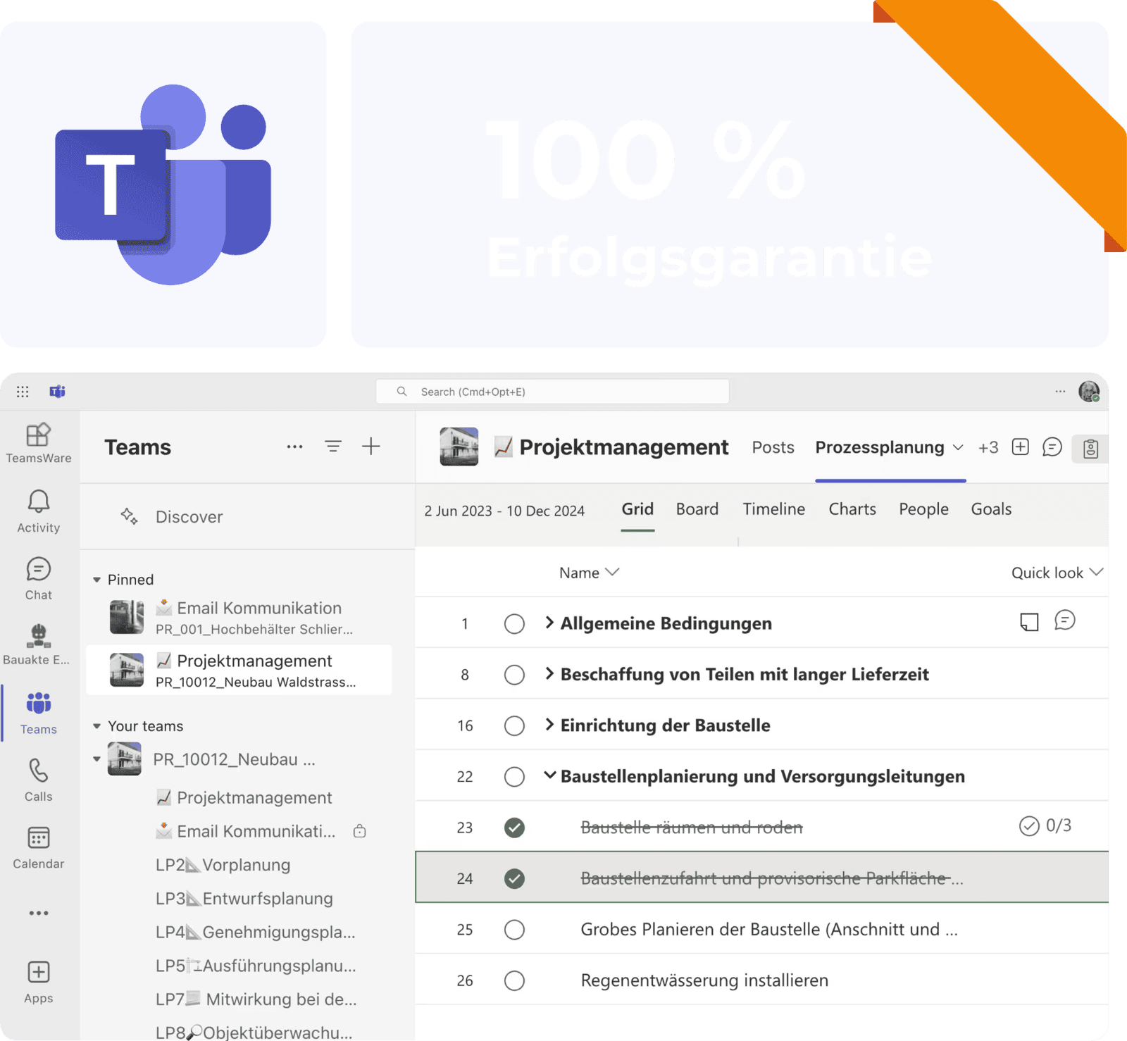 Teamsware GmbH: Besser planen und bauen mit Microsoft 365